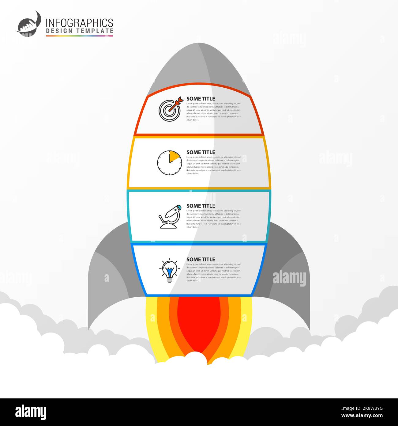 Infographic design template. Creative concept with 4 steps. Can be used ...