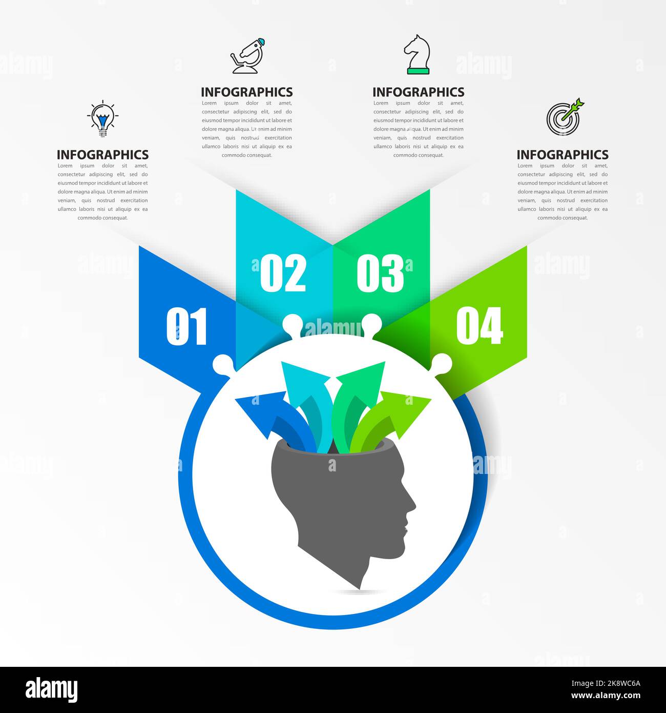 Infographic design template. Creative concept with 4 steps. Can be used ...