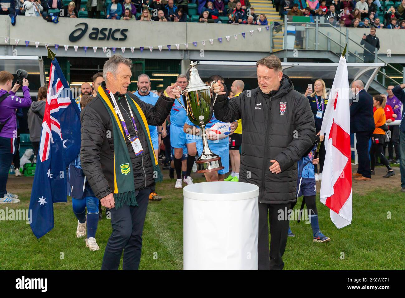 Physical Disability Rugby League World Cup at Victoria Park. The Cup is ...
