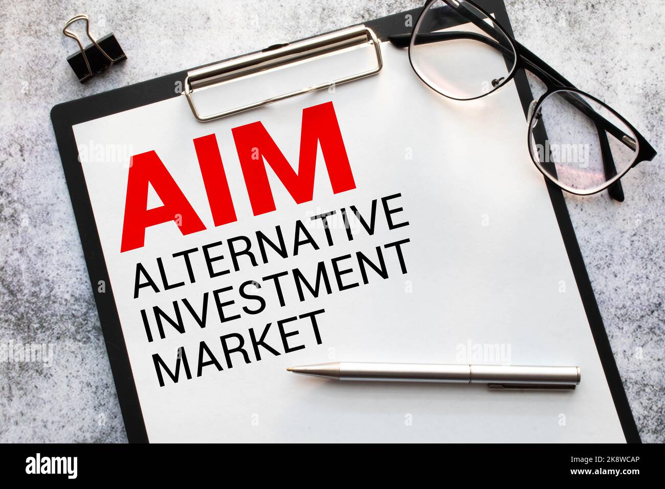 Concept image of Business Acronym AIM Alternative Investment Market ...