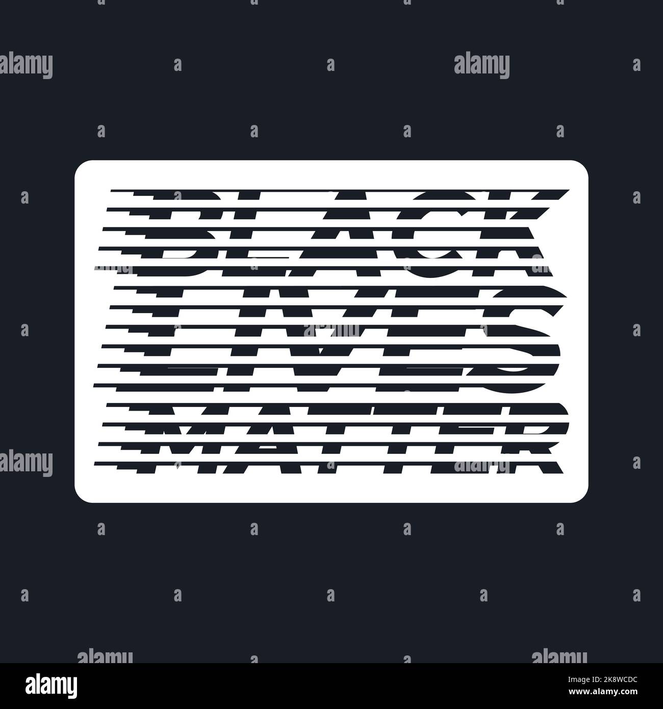 Black lives matter, halftone line letter typography effect design ...