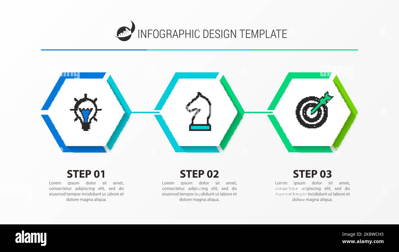 Infographic design template. Creative concept with 3 steps. Can be used ...
