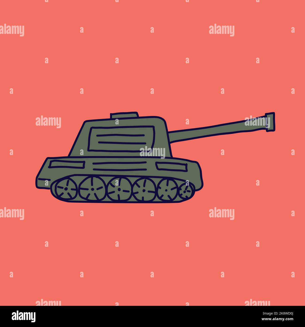 Child army tank Stock Vector Images - Alamy