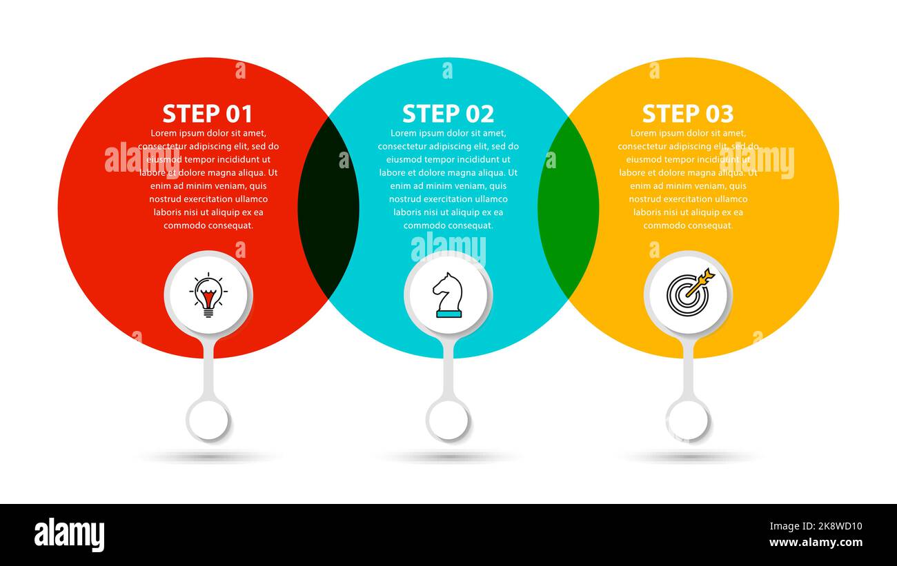 Infographic design template. Creative concept with 3 steps. Can be used ...