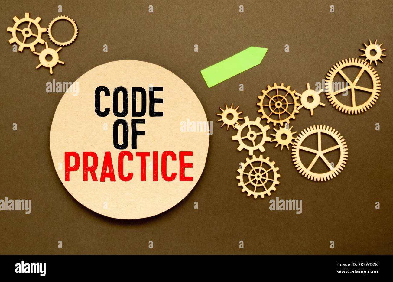 Code of Practice text written on a notebook with pencils Stock Photo ...