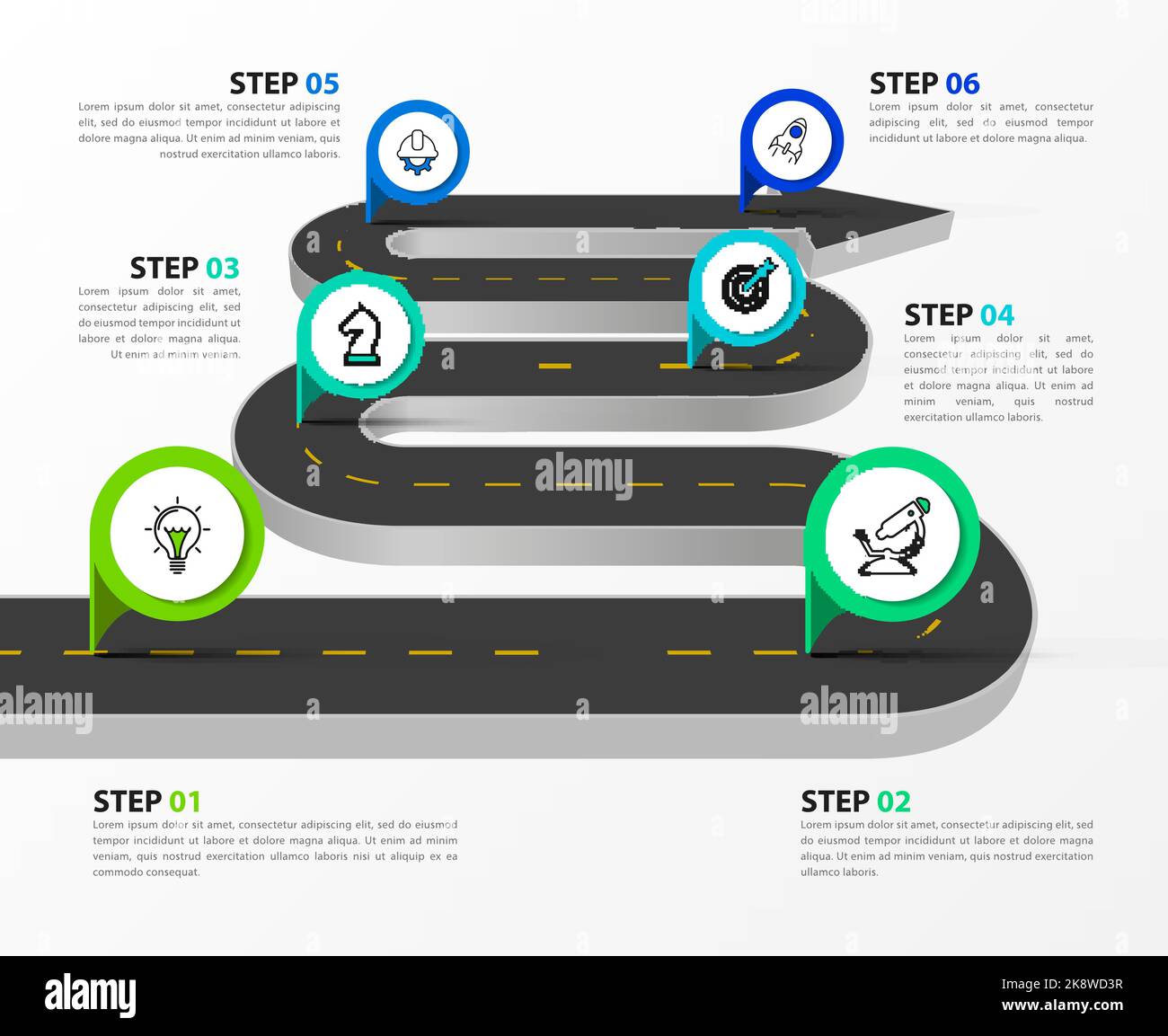 Spiral path pathway Stock Vector Images - Alamy