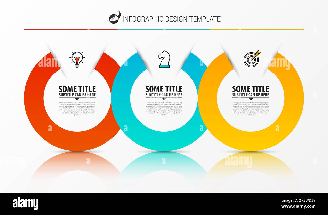 Infographic design template. Creative concept with 3 steps. Can be used ...