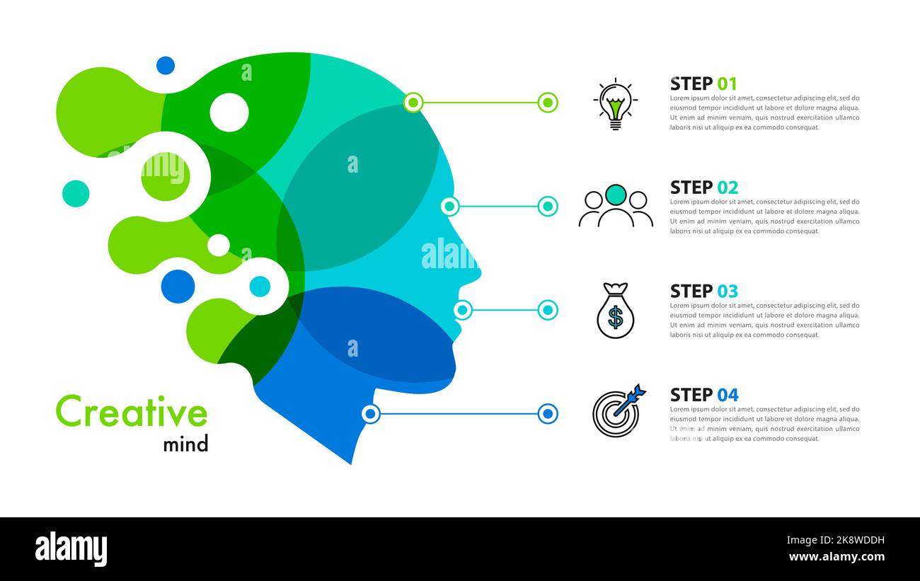 Infographic design template. Creative concept with 4 steps. Can be used ...