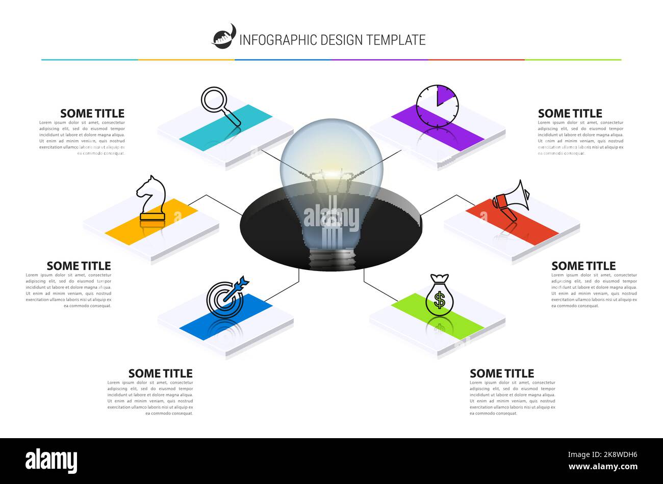 Infographic design template. Creative concept with 6 steps. Can be used ...