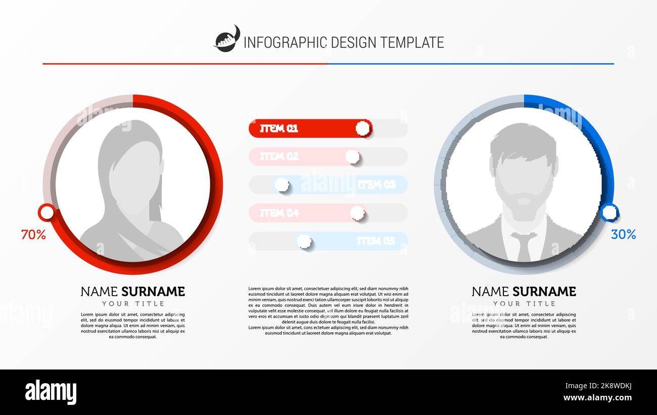 Infographic design template. Creative concept with 2 steps. Can be used ...