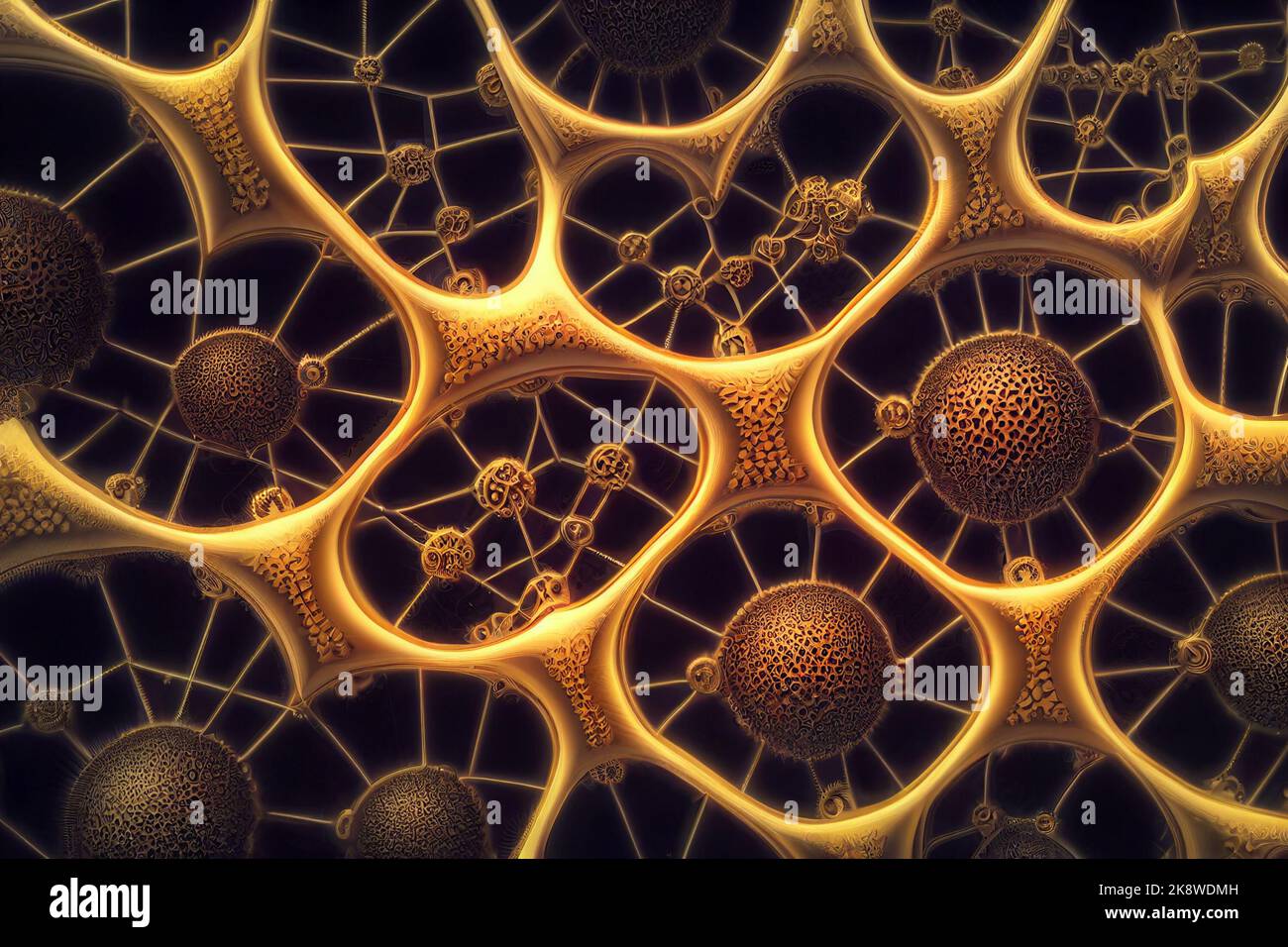 Fractal geometric shape with detailed structure, an illustration of the ...