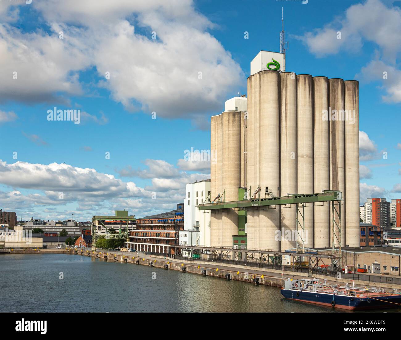 Sweden, Stockholm - July 16, 2022: Landscape of Frihamnen Port with ...