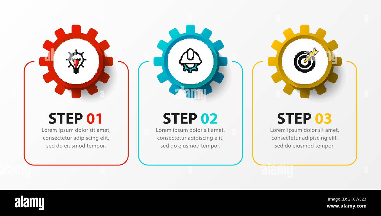 Infographic design template. Creative concept with 3 steps. Can be used ...
