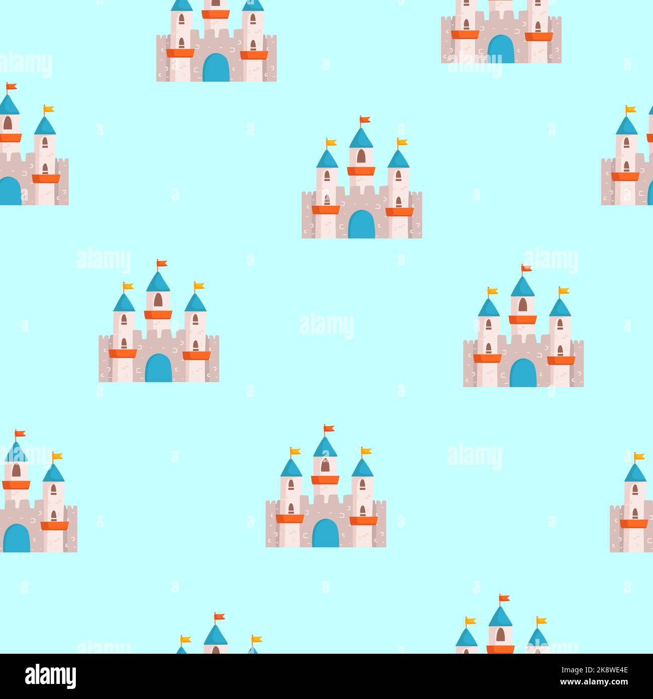 Beautiful unicorn fairy tale princess castle hi-res stock photography ...