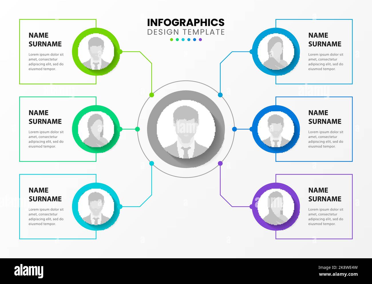 Creative Organizational Chart Template Creative Organizational Chart Template