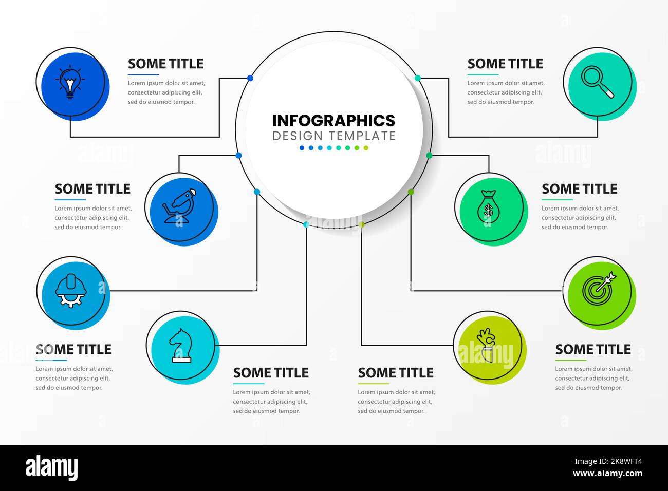 Infographic design template. Creative concept with 8 steps. Can be used ...