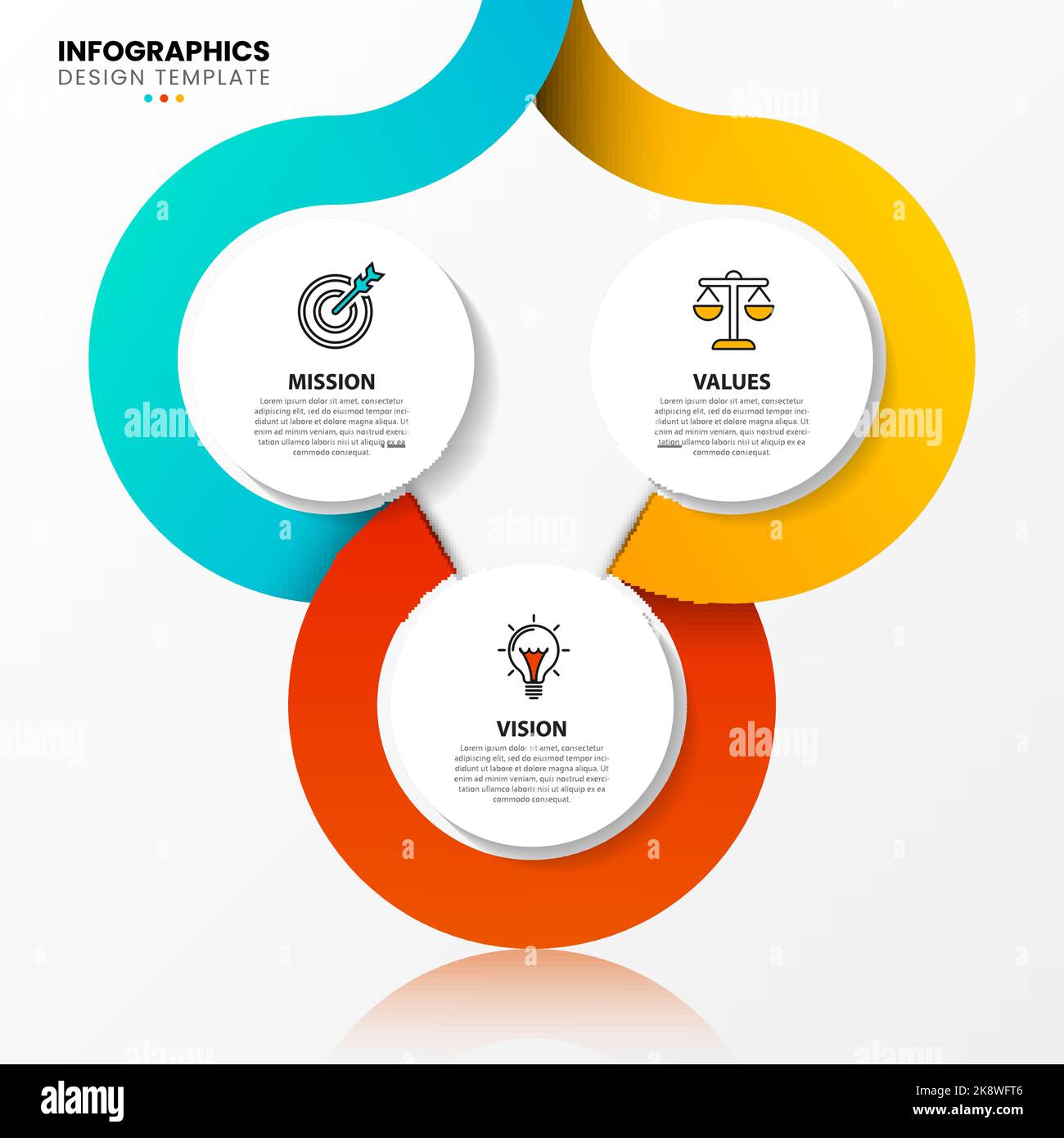 Infographic design template. Creative concept with 3 steps. Can be used ...