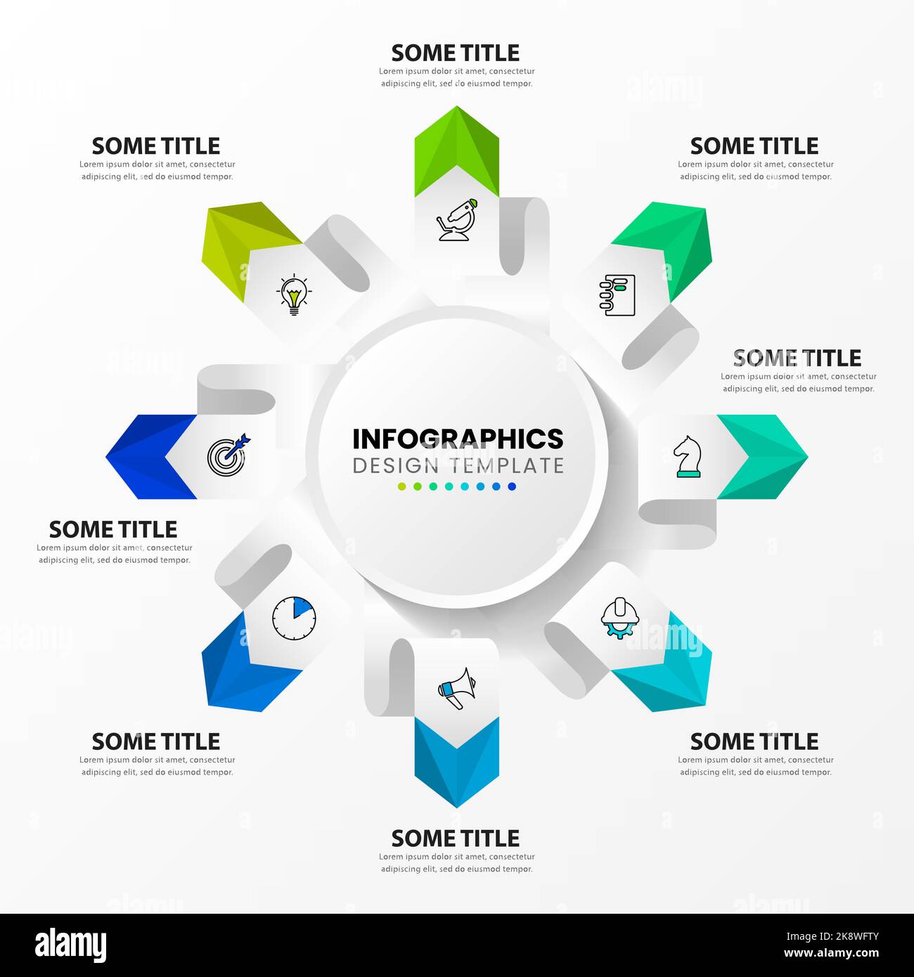 Infographic design template. Creative concept with 8 steps. Can be used ...