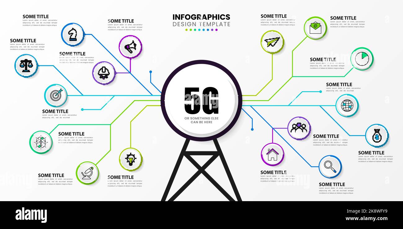 Infographic design template. Technology concept with 16 steps. Can be ...