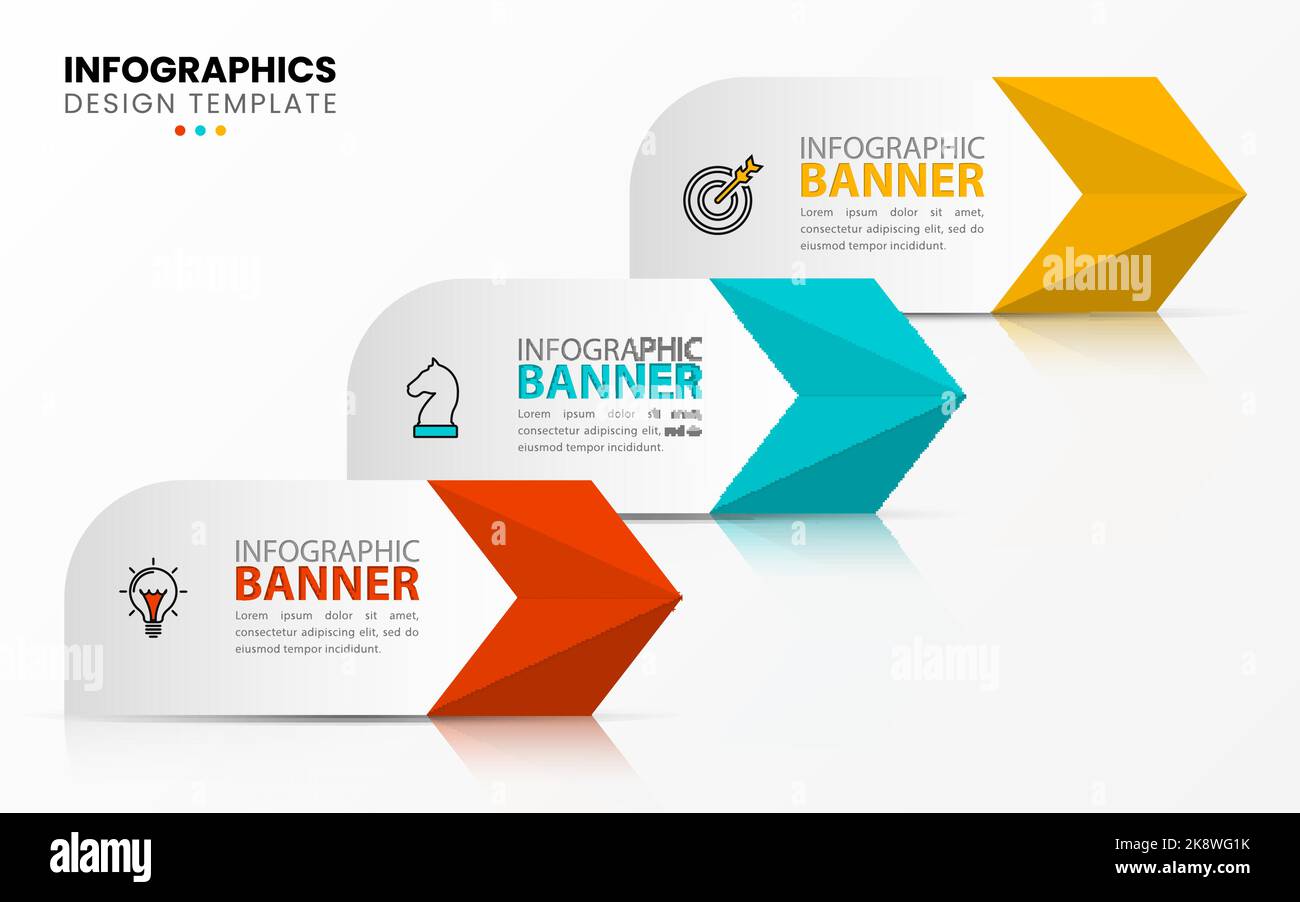 Infographic design template. Creative concept with 3 steps. Can be used ...