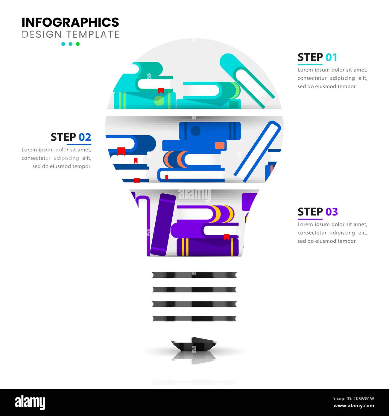 Infographic design template. Creative concept with 3 steps. Can be used ...
