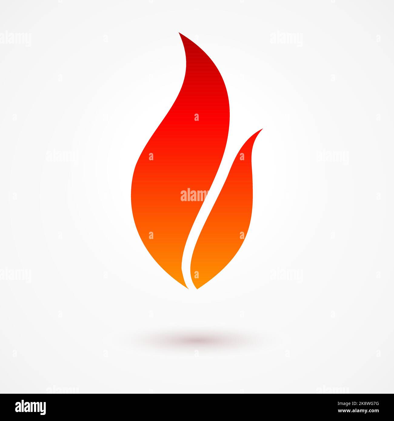 Abstract Symbol of Fire flames Logo Template. Icon for Design with ...