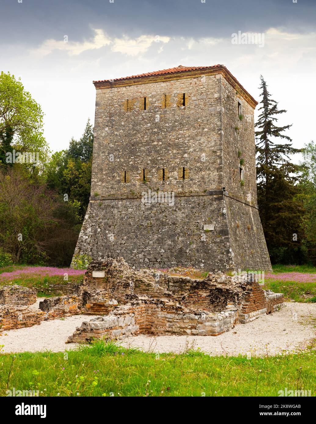 Medieval Venetian Tower at Butrint, Albania Stock Photo - Alamy