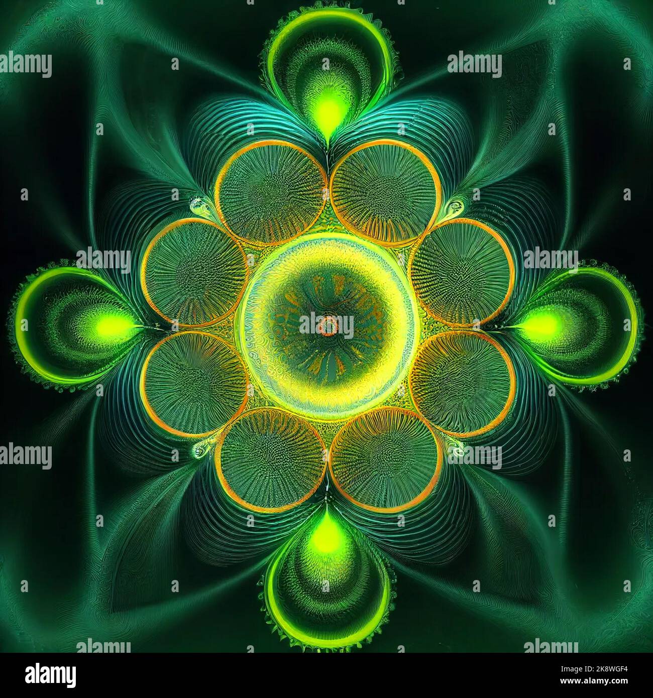 Fractal geometric shape with detailed structure, an illustration of the ...