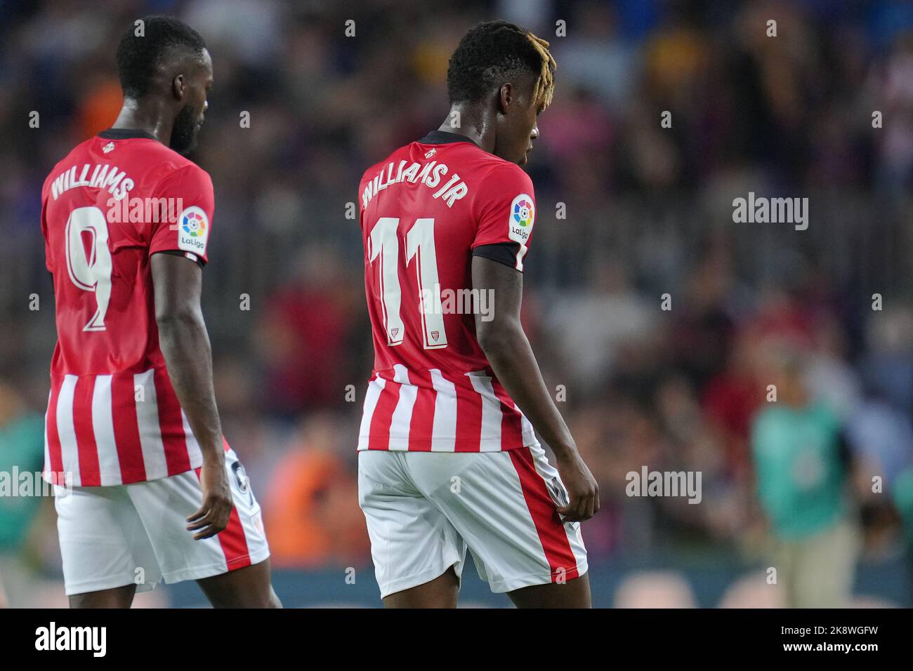 Barcelona, Spain. October 23, 2022, The brothers Inaki Williams and ...