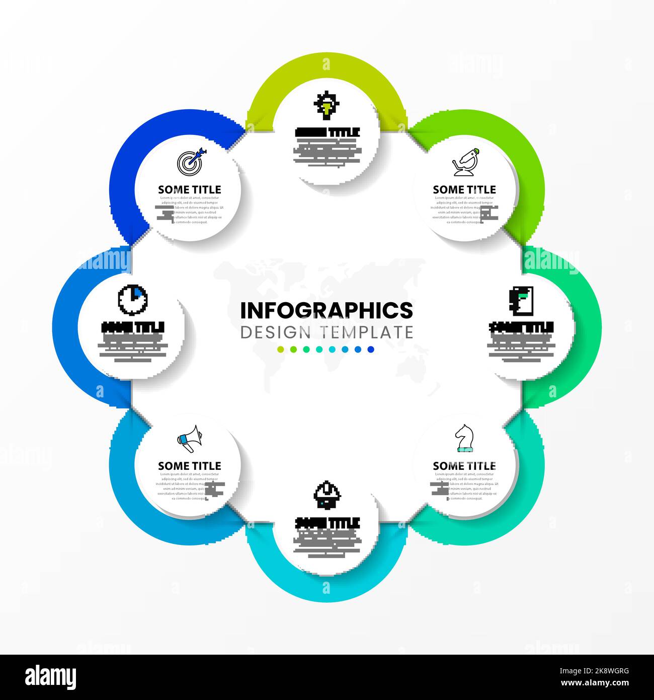Infographic design template. Creative concept with 8 steps. Can be used ...
