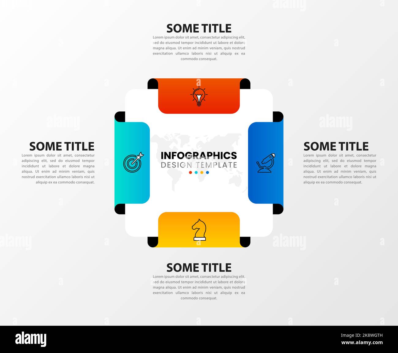 Infographic design template. Creative concept with 4 steps. Can be used ...