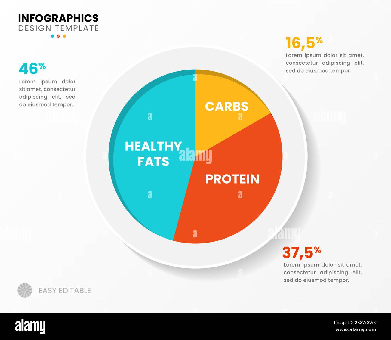Infographic design template. Food concept with 3 steps. Can be used for ...