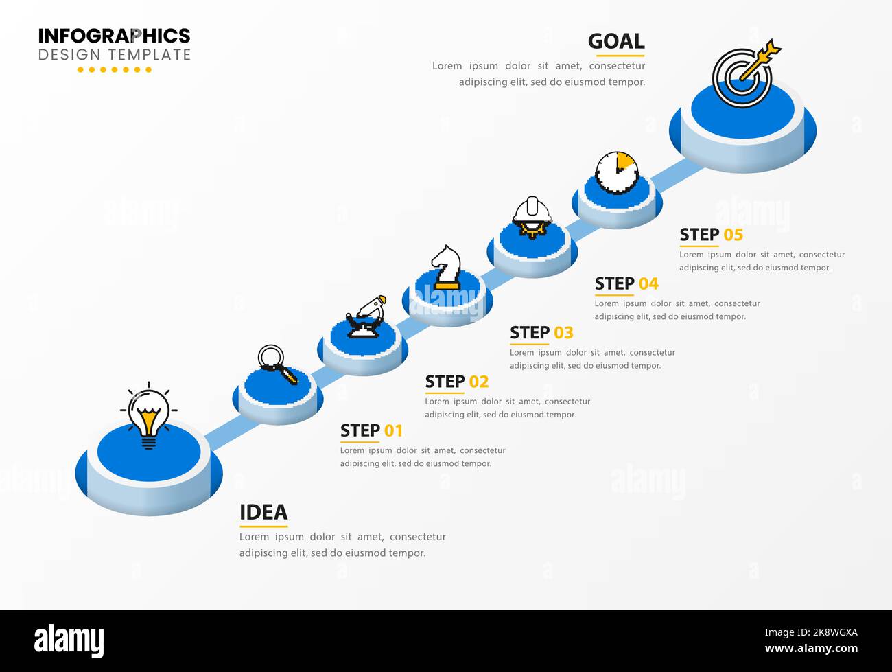 Infographic design template. Creative concept with 7 steps. Can be used ...