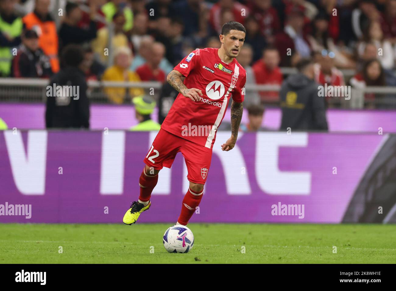 Milan, Italy, 22nd October 2022. Stefano Sensi of AC Monza during the ...
