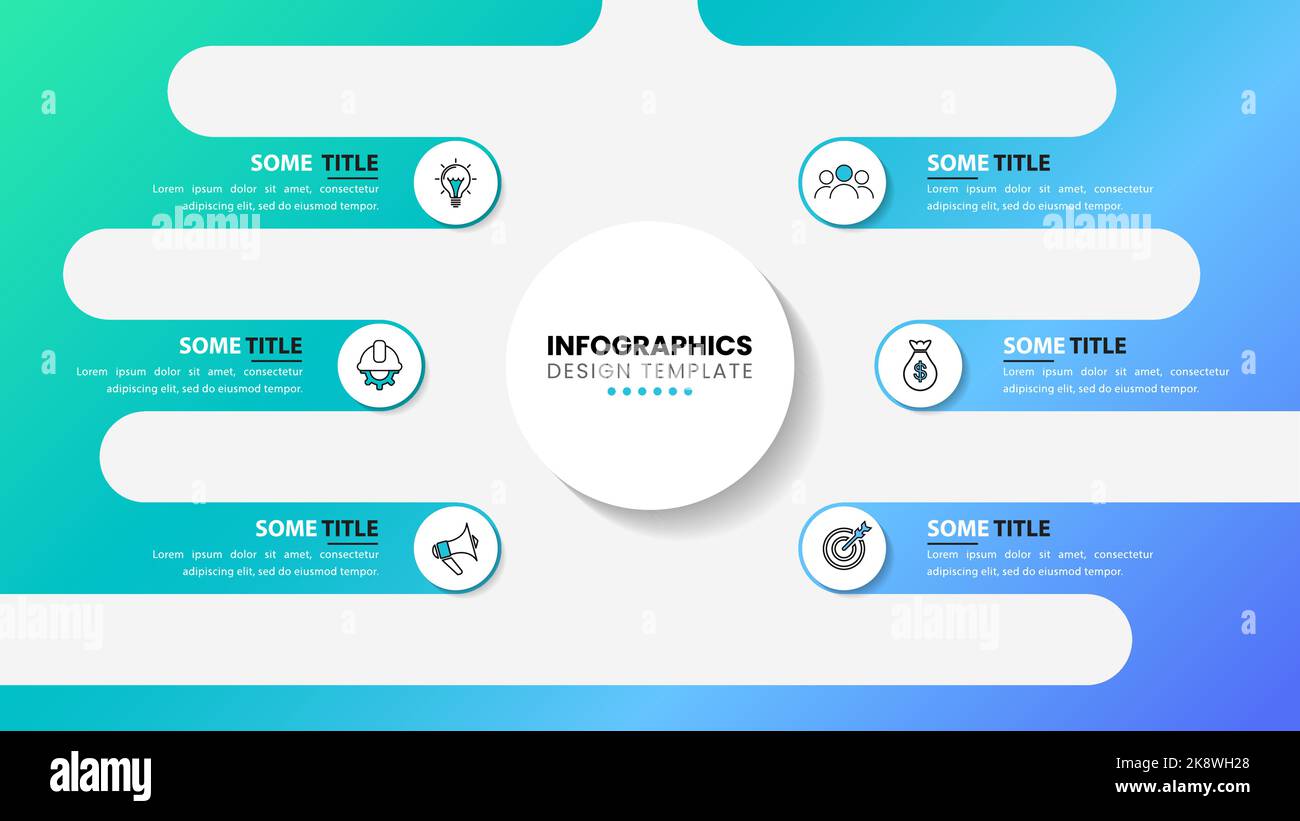 Infographic design template. Creative concept with 6 steps. Can be used ...