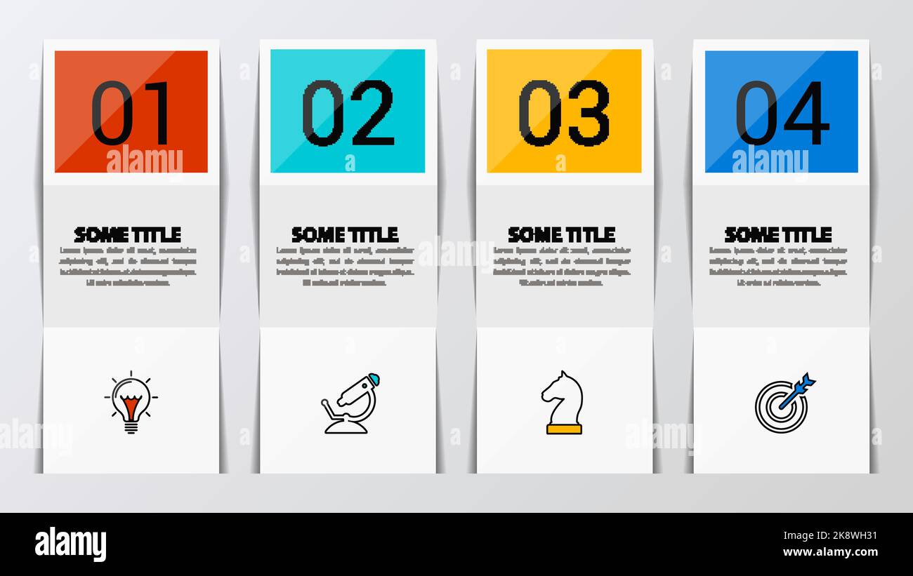Infographic design template. Creative concept with 4 steps. Can be used ...