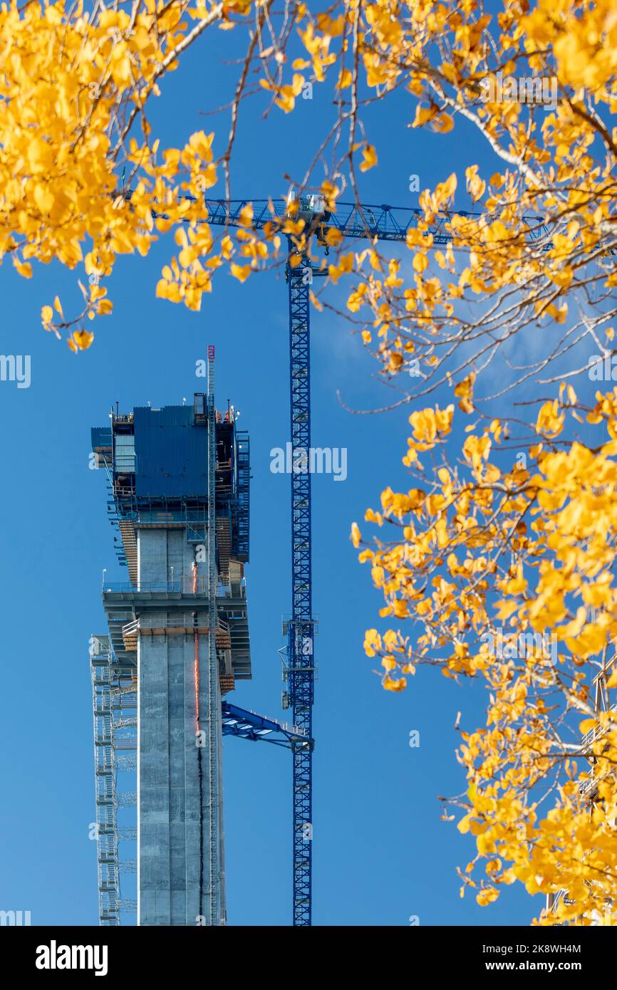 Detroit, Michigan, USA. 24th Oct, 2022. Construction on the U.S. side ...