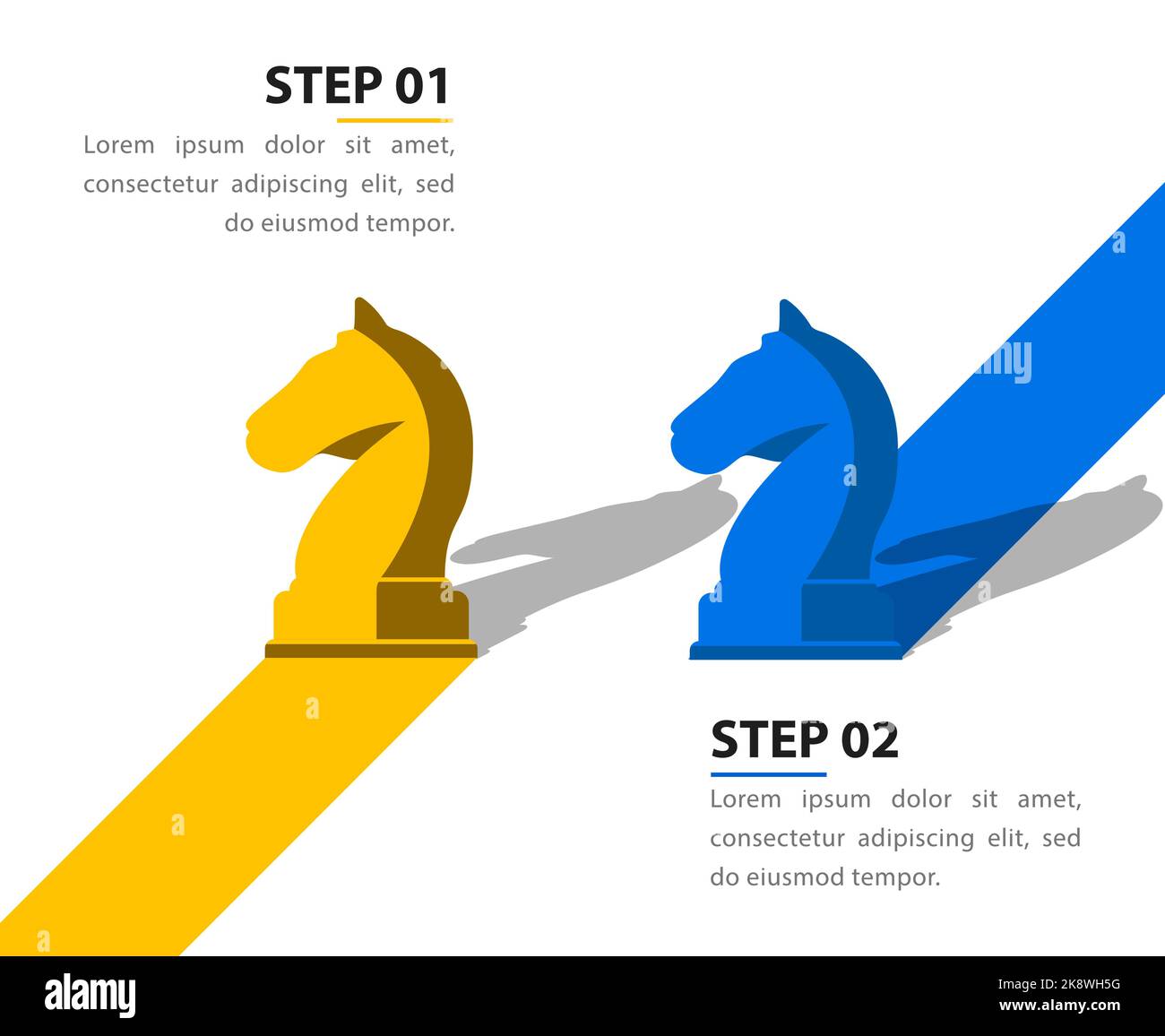 Infographic design template. Creative concept with 2 steps. Can be used ...