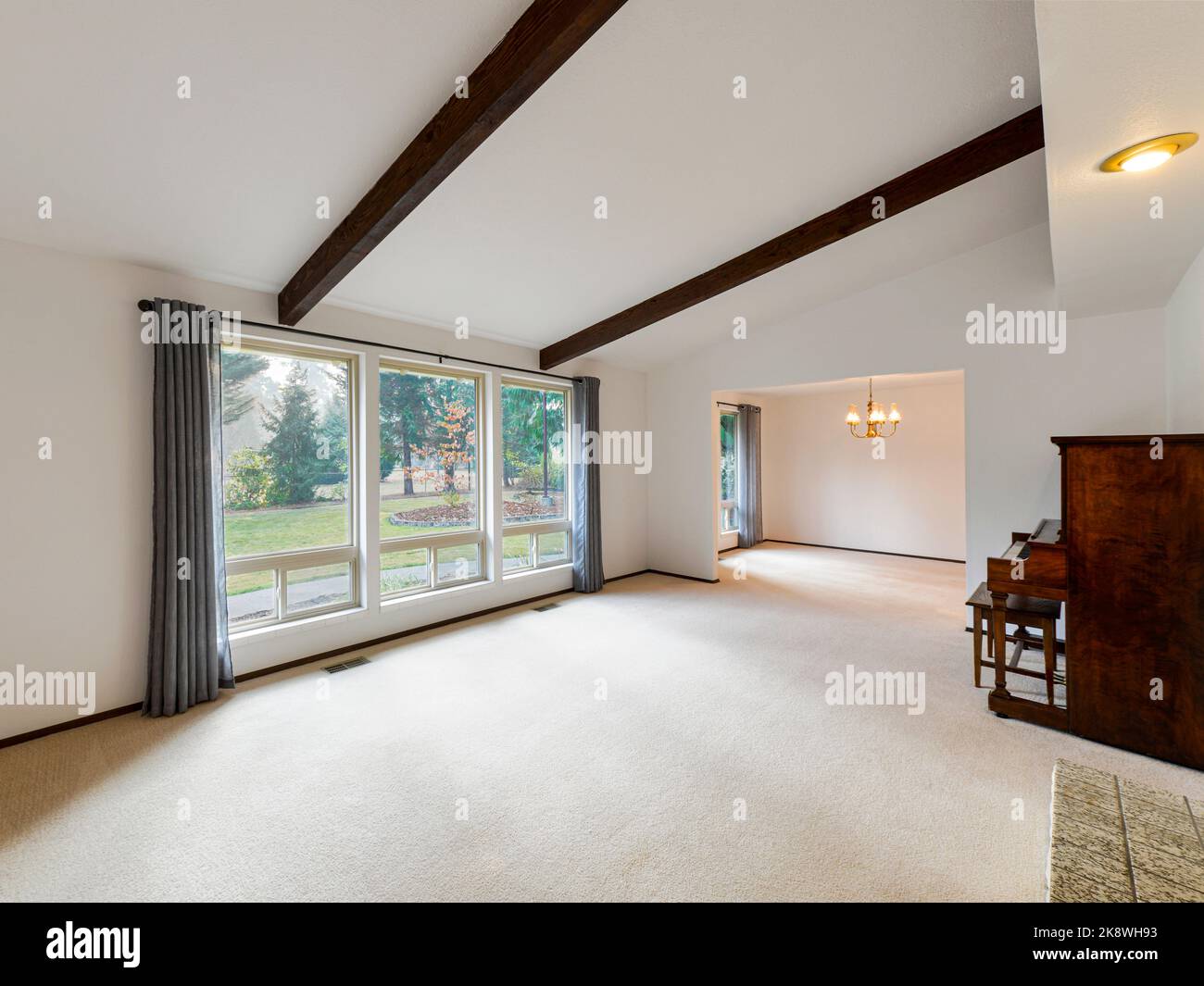 Modern residential empty living room interior Stock Photo - Alamy