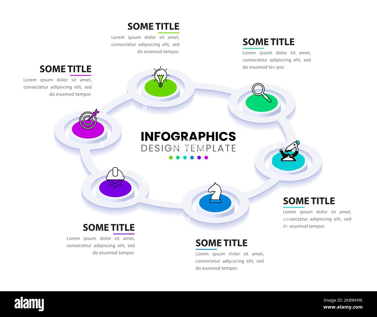 Infographic design template. Creative concept with 6 steps. Can be used ...