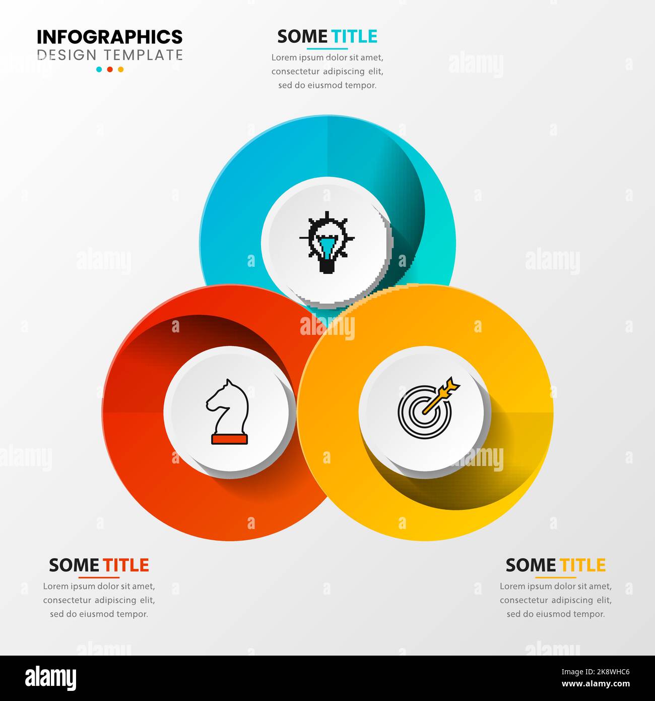Infographic design template. Creative concept with 3 steps. Can be used ...