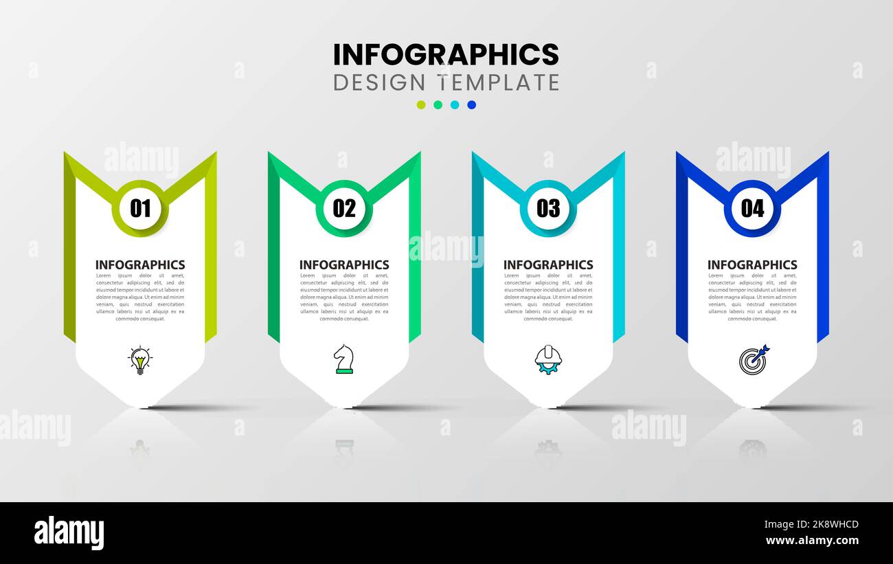 Infographic design template. Creative concept with 4 steps. Can be used ...