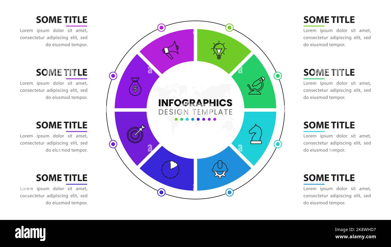 Infographic design template. Creative concept with 8 steps. Can be used ...