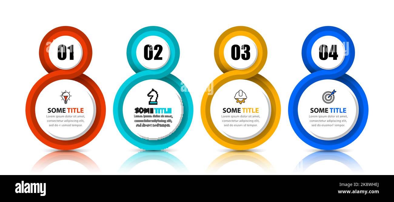Infographic design template. Creative concept with 4 steps. Can be used ...