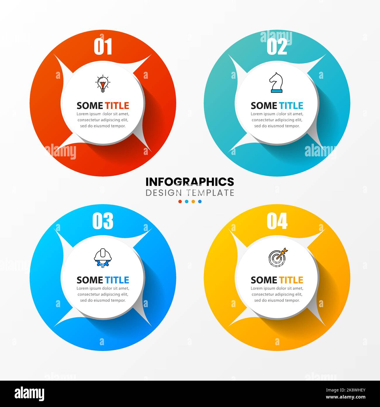 Infographic design template. Creative concept with 4 steps. Can be used ...
