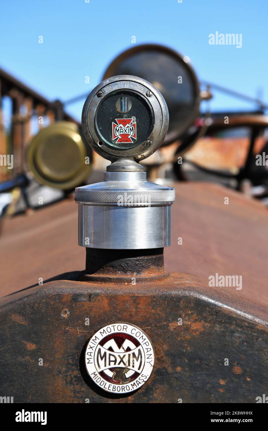 An antique Maxim fire engine Stock Photo - Alamy