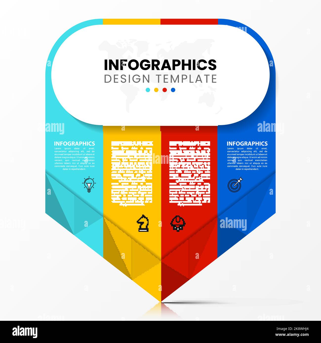 Infographic design template. Creative concept with 4 steps. Can be used ...