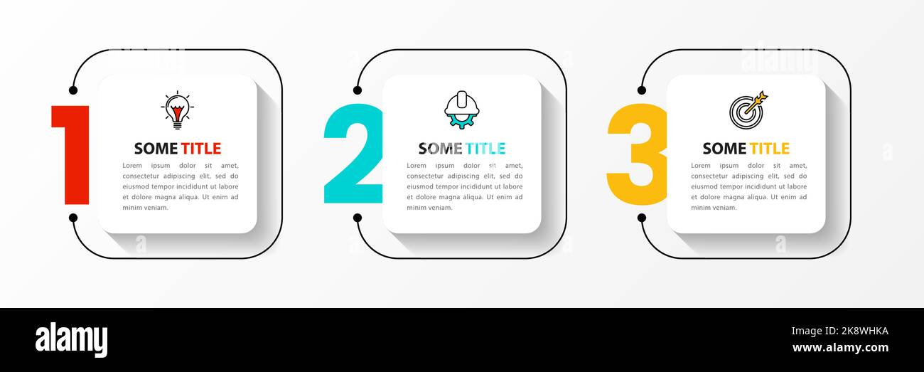 Infographic design template. Creative concept with 3 steps. Can be used ...