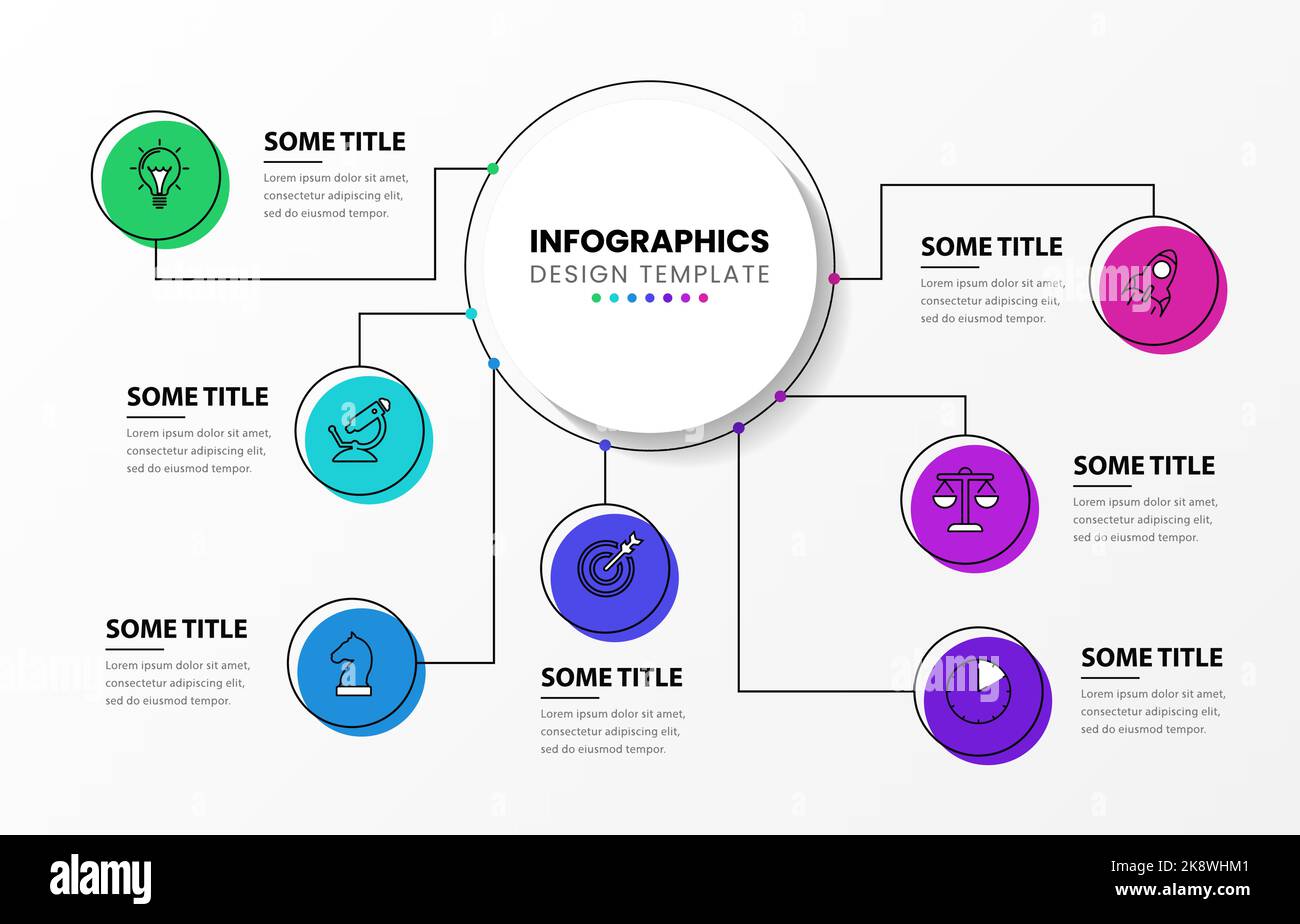 Infographic design template. Technology concept with 7 steps. Can be ...
