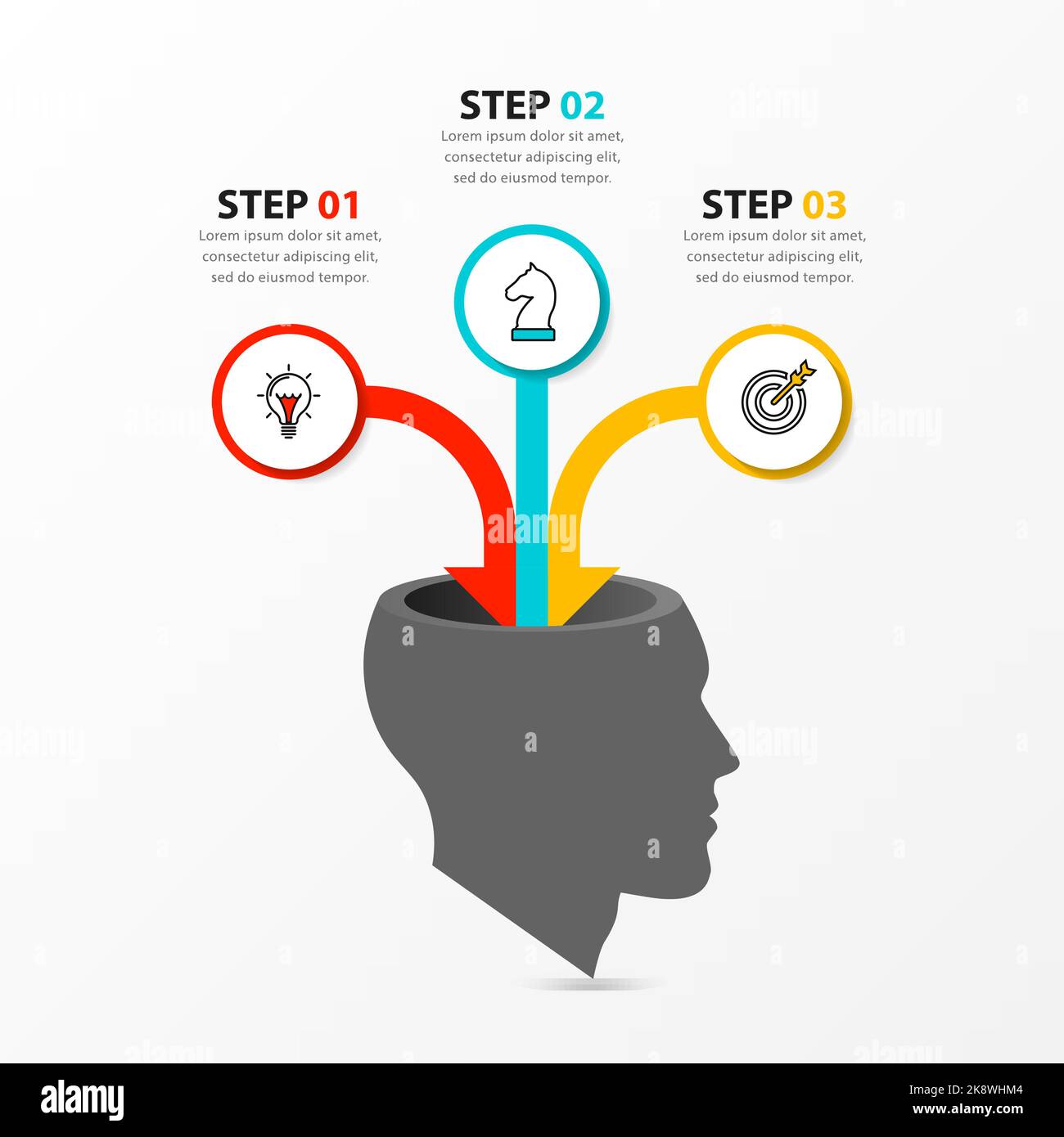 Infographic design template. Creative concept with 3 steps. Can be used ...